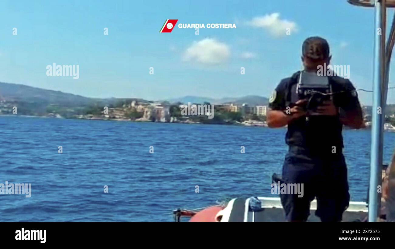 Porticello Palermo - sinking of the yacht Bayesian (due to a tornado ...