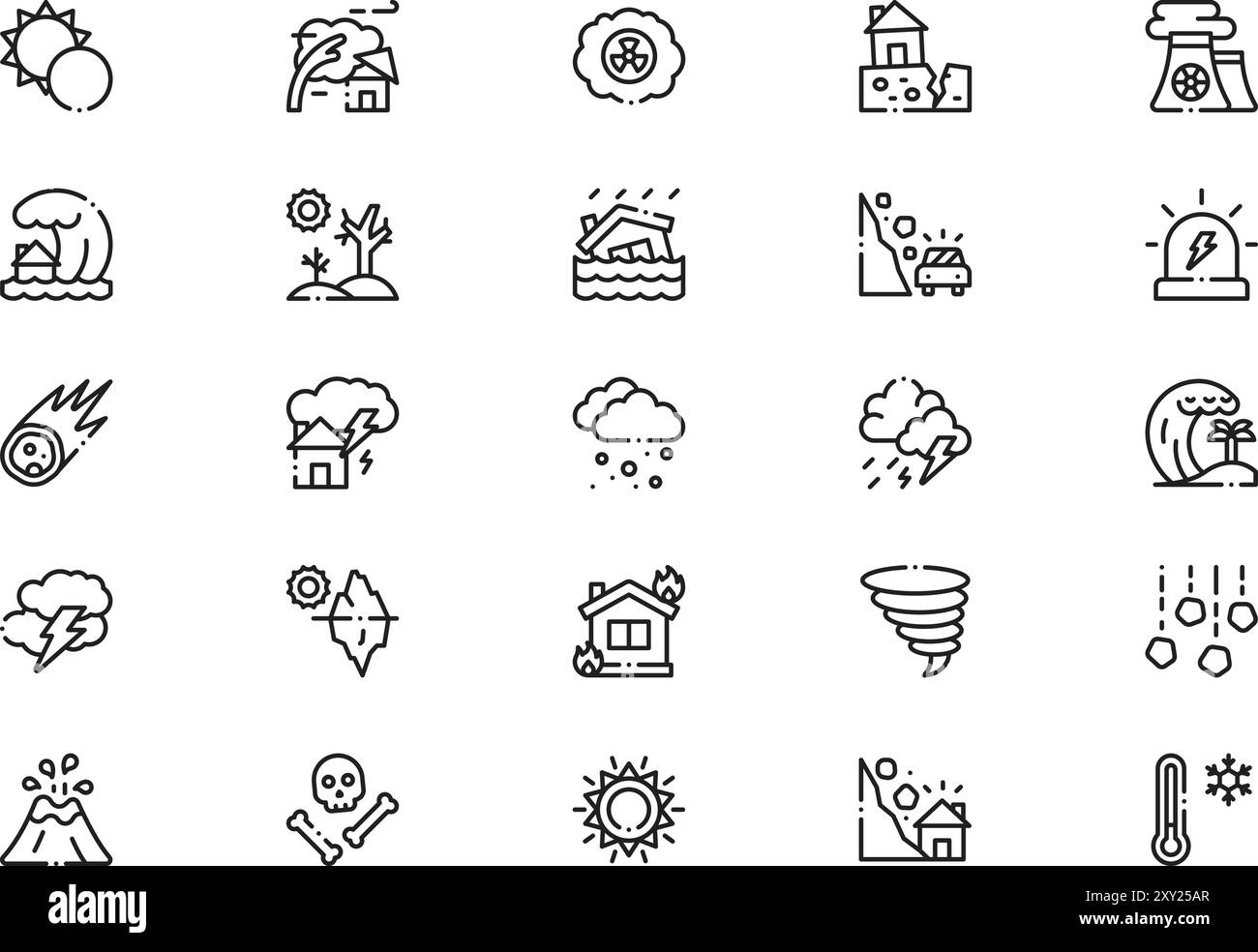 Landslide vector vectors hi-res stock photography and images - Alamy