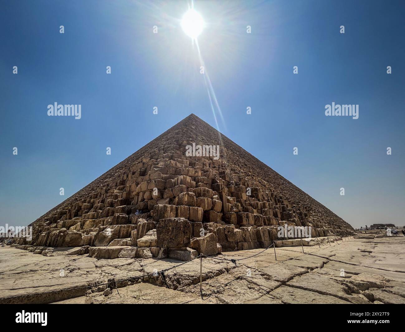 Ancient Pyramids of Giza, iconic Egyptian landmarks and tombs of ...