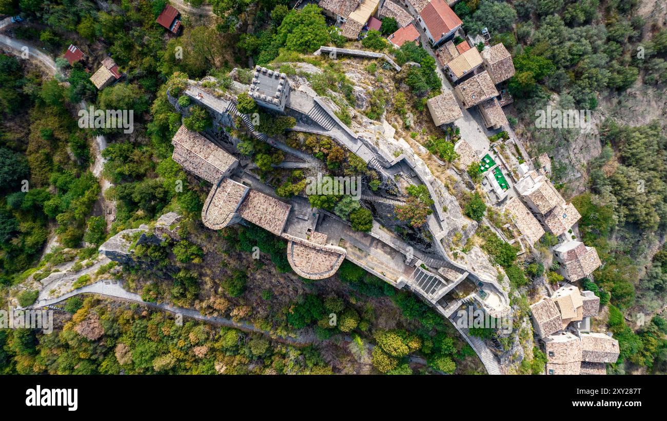 Aerial view roccascalegna castle chieti hi-res stock photography and ...