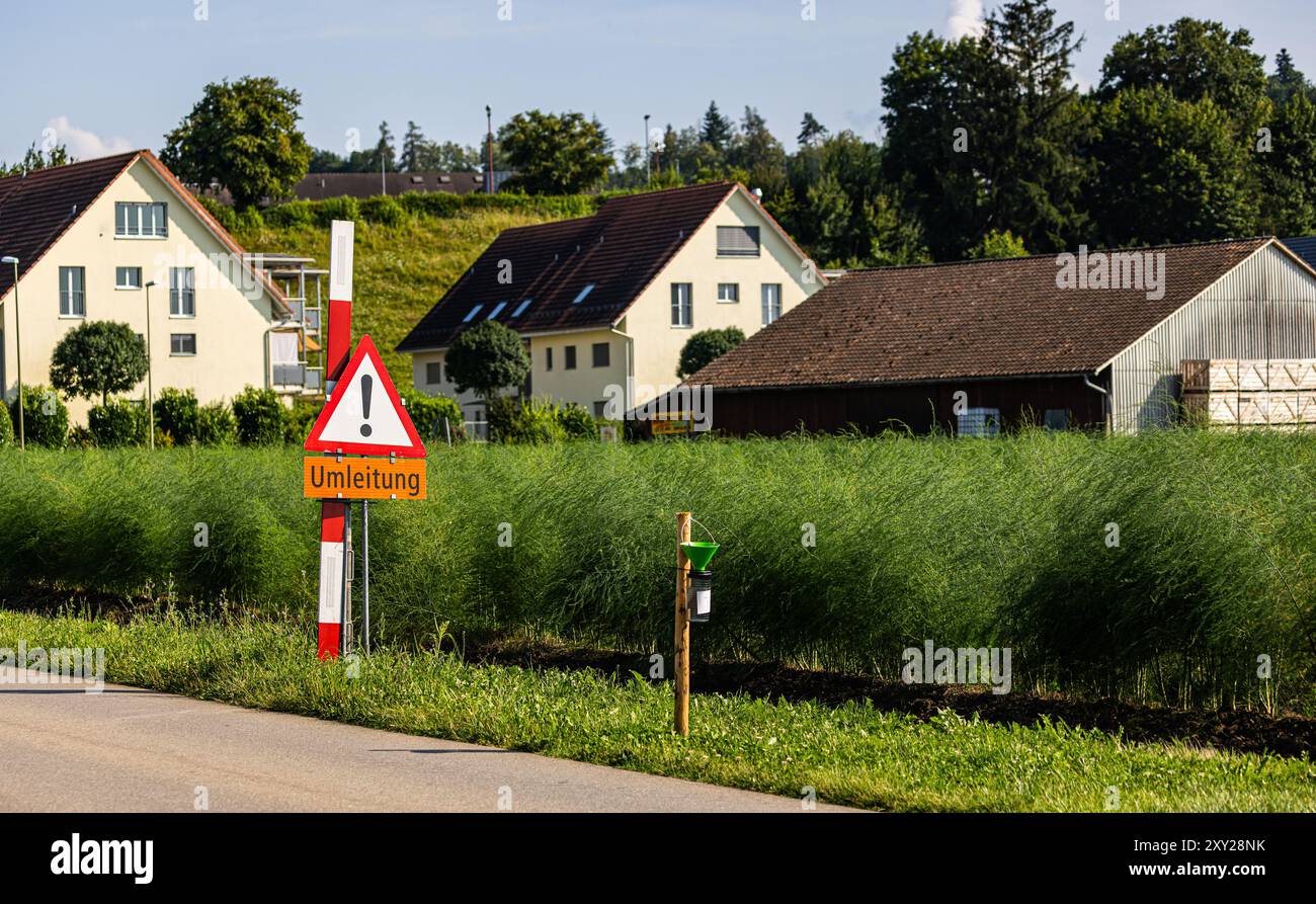 Flaach, Switzerland, 3th Aug 2024: Outside the monitoring radius of 7 ...