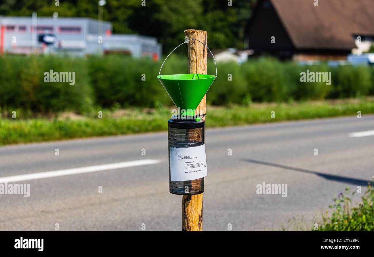 Flaach, Switzerland, 3th Aug 2024: Outside the monitoring radius of 7 ...