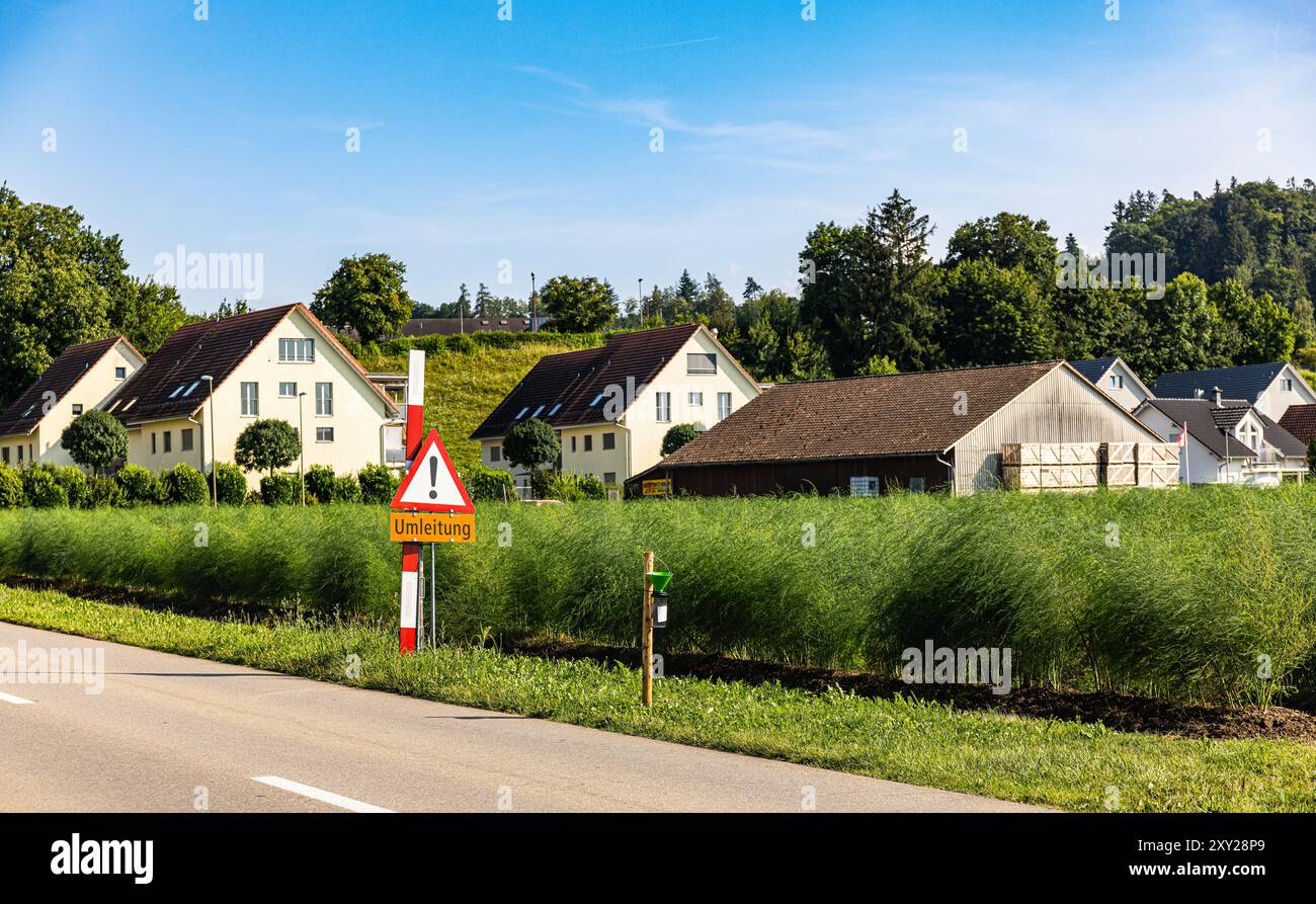 Flaach, Switzerland, 3th Aug 2024: Outside the monitoring radius of 7 ...