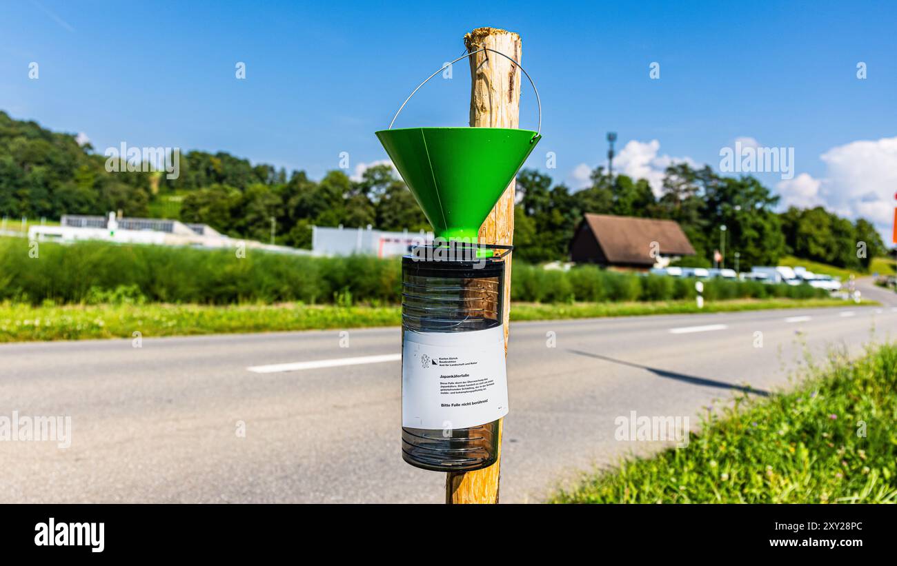 Flaach, Switzerland, 3th Aug 2024: Outside the monitoring radius of 7 ...