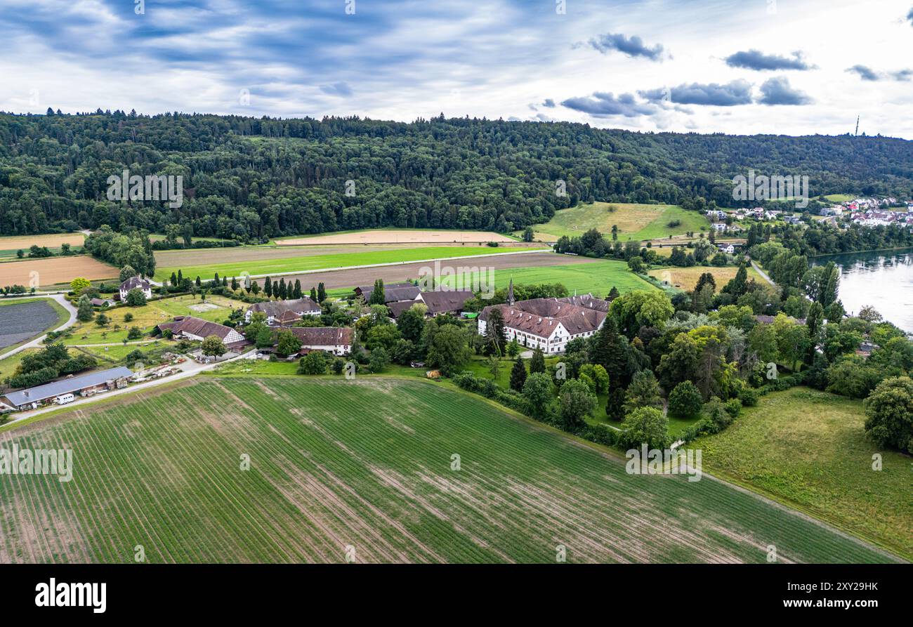 Schlatt, Switzerland, 7th Jul 2024: A bird's eye view of the former ...