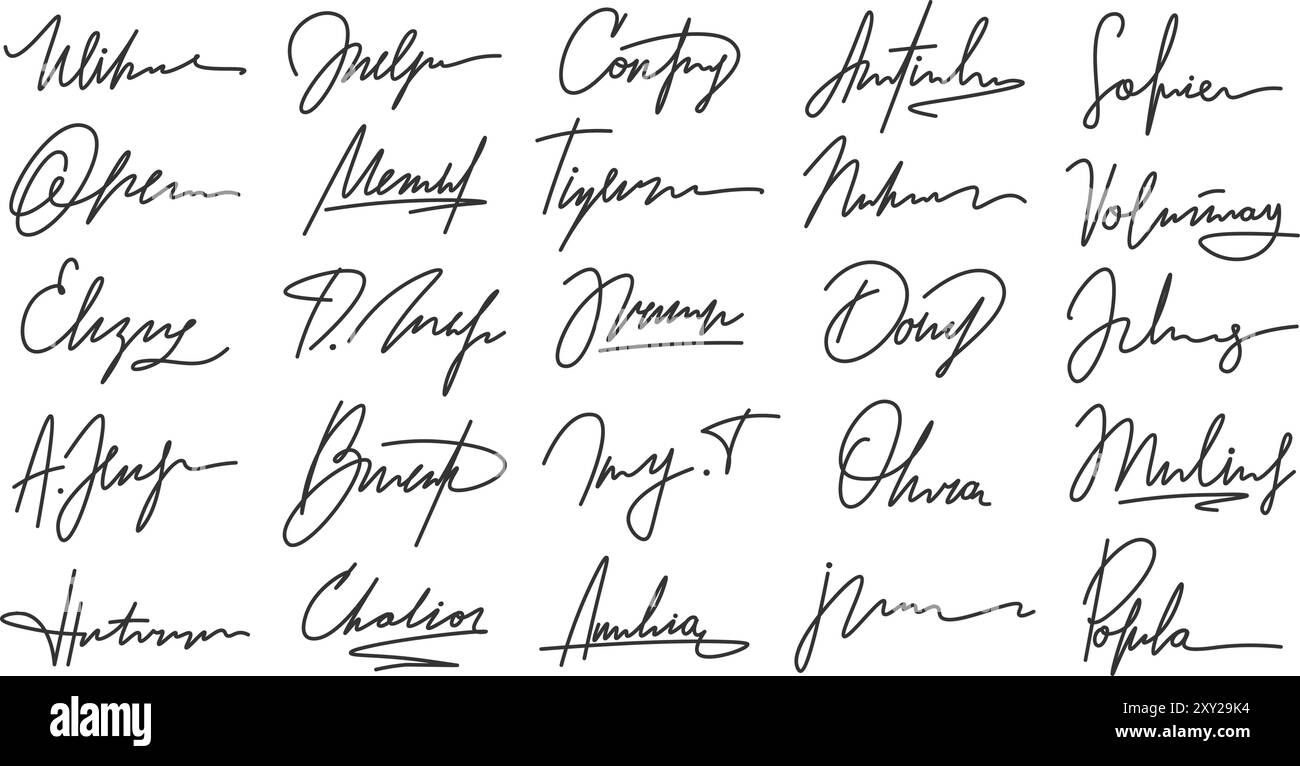 Handwritten signature hi-res stock photography and images - Alamy