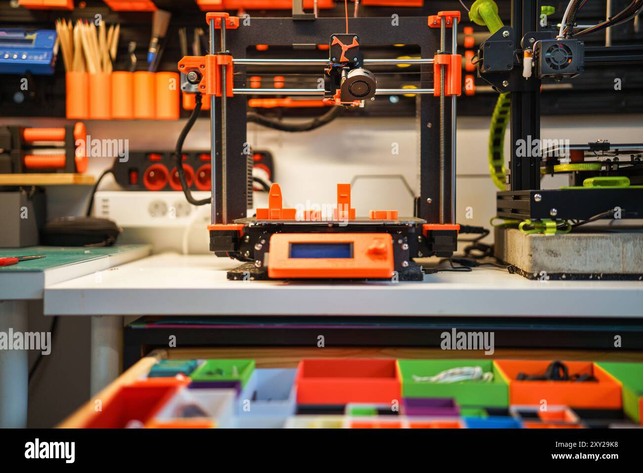 3d printer, creative workshop space Stock Photo - Alamy