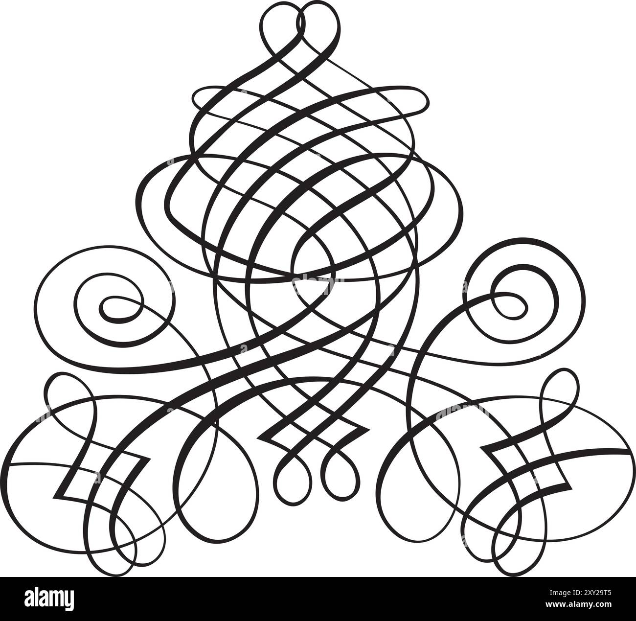 Vintage Decorative Calligraphy Ornamental Silhouette vector design ...