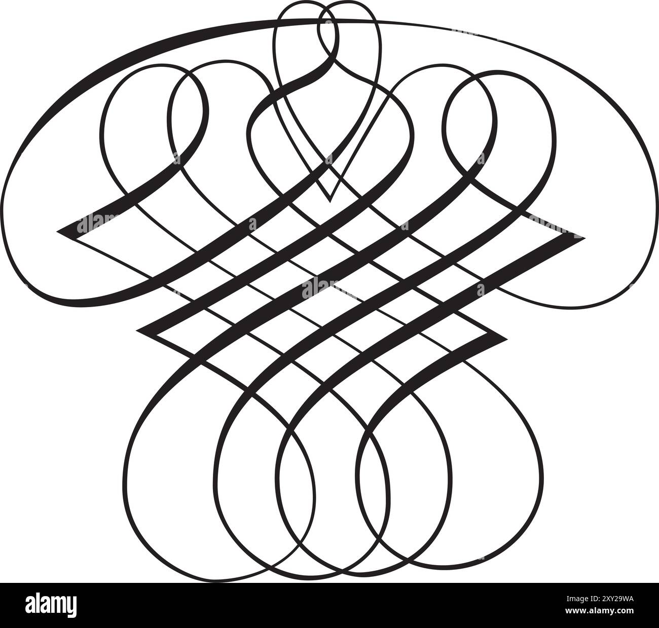 Abstract arabic Vintage Decorative Calligraphy Ornamental Silhouette ...