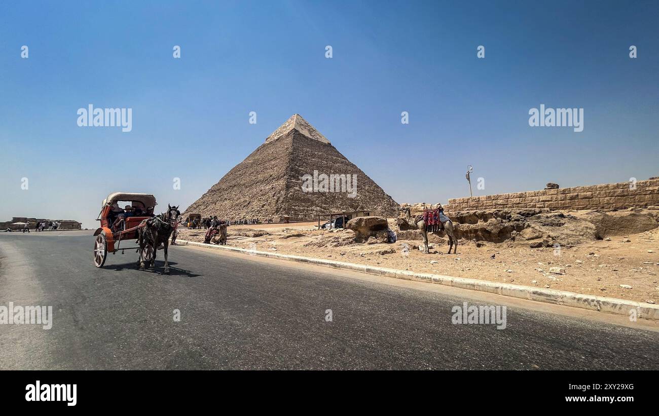 August 21st, Gyza, Egypt - Ancient Pyramids of Giza, iconic Egyptian ...
