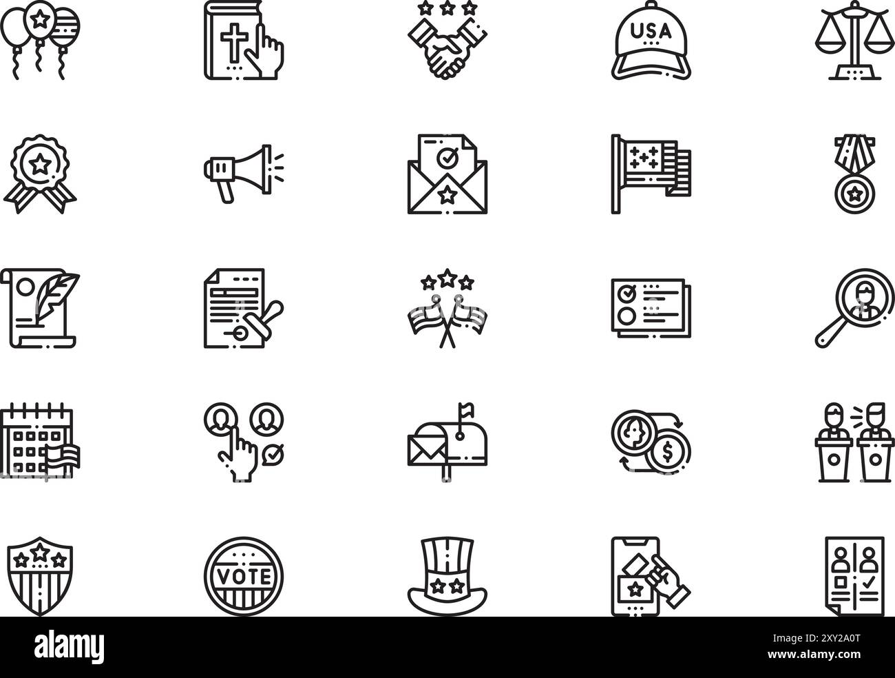 Editable united states flag vector hi-res stock photography and images ...