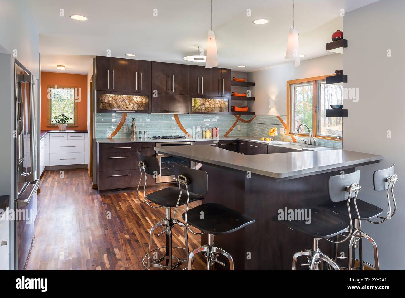 Stainless french doors refrigerator hi-res stock photography and images ...