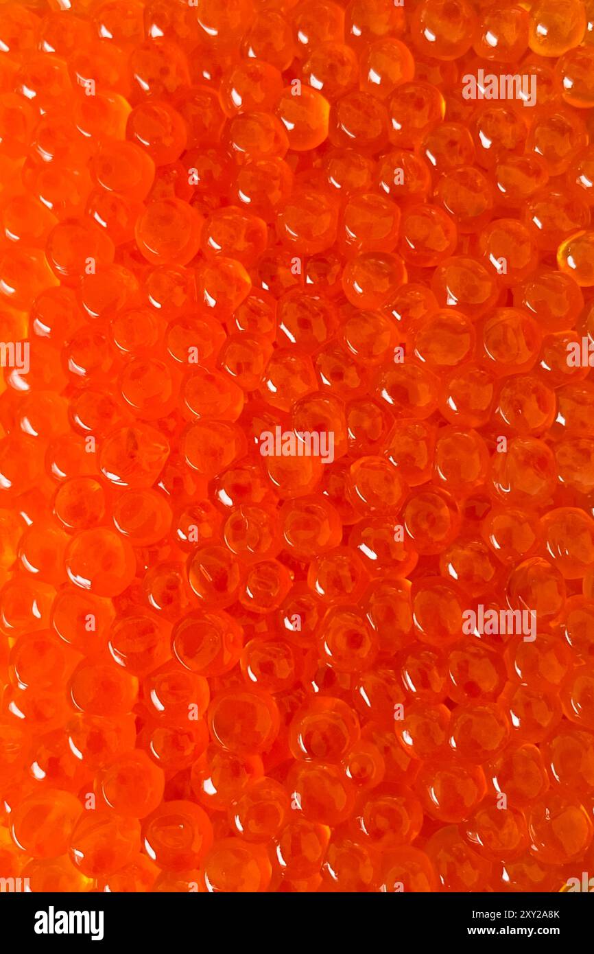 Texture photo of red caviar close-up Stock Photo - Alamy