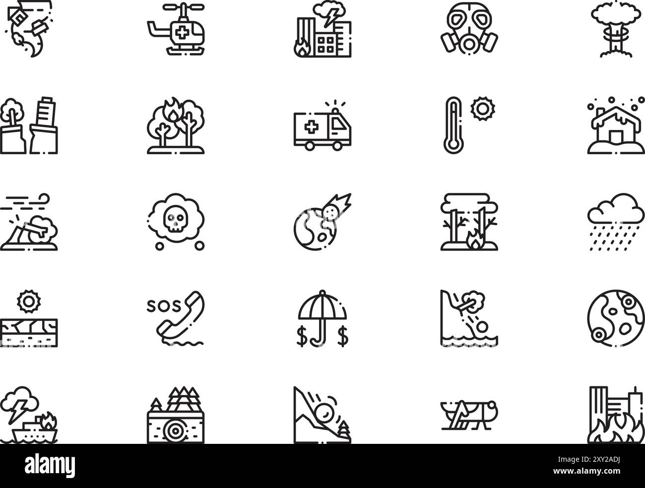 Landslide vector vectors hi-res stock photography and images - Alamy