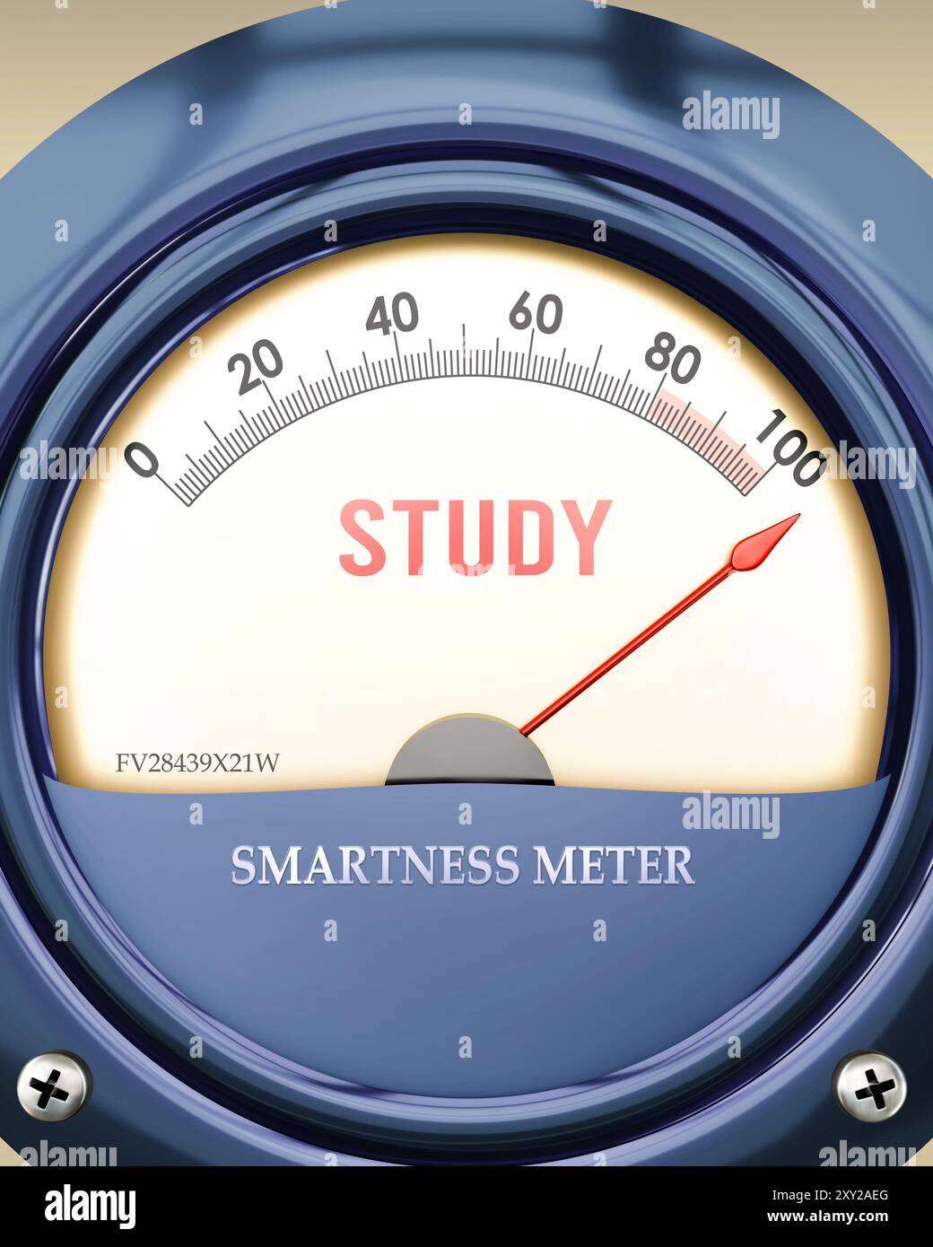 Study and smartness meter that is hitting a full scale hi-res stock ...