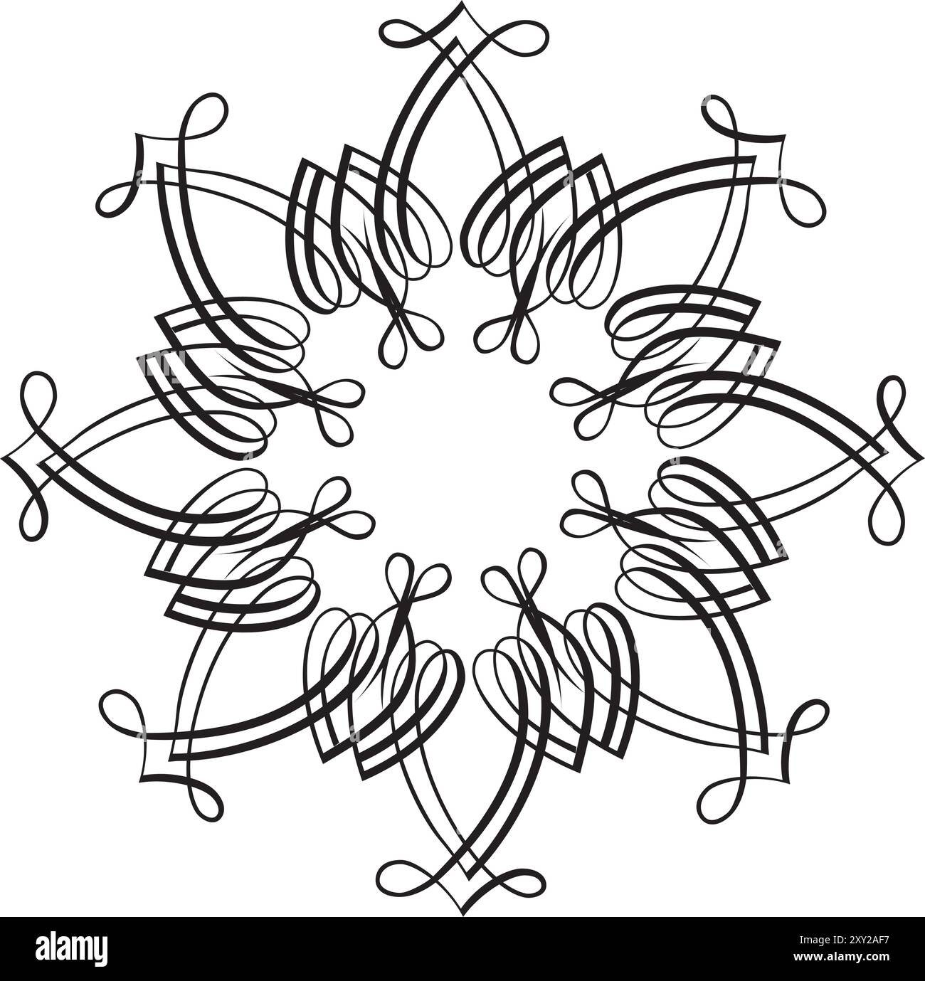 Abstract arabic Vintage Decorative Calligraphy Ornamental Silhouette ...