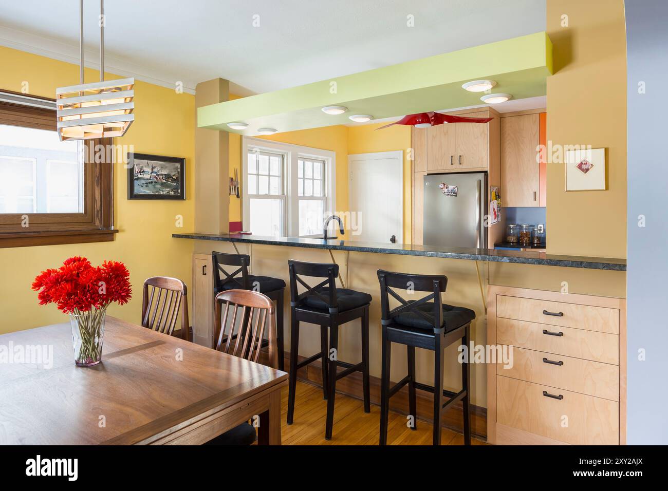Suspended soffit between walls for lighting over countertop hi-res ...