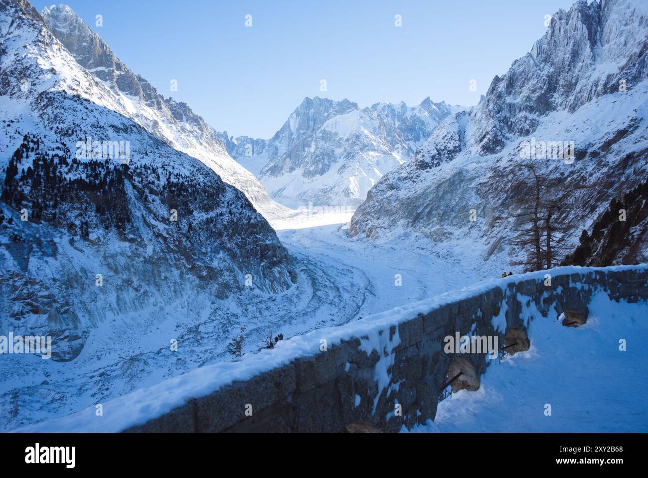 Majestic Mer de Glace: Alpine Splendor in Chamonix 2 Stock Photo - Alamy