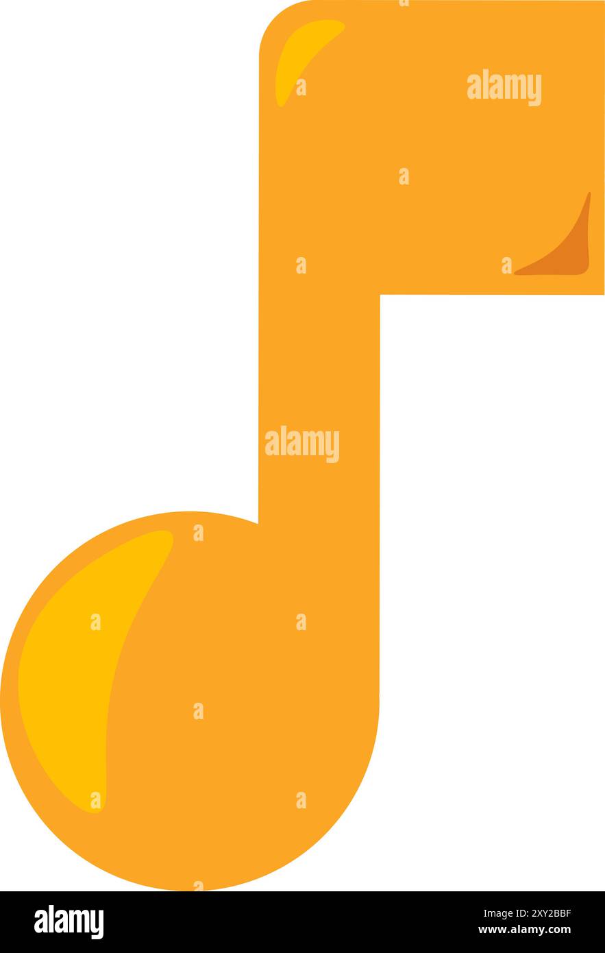 Single musical key in gold color. Musical instrument tuning symbol ...