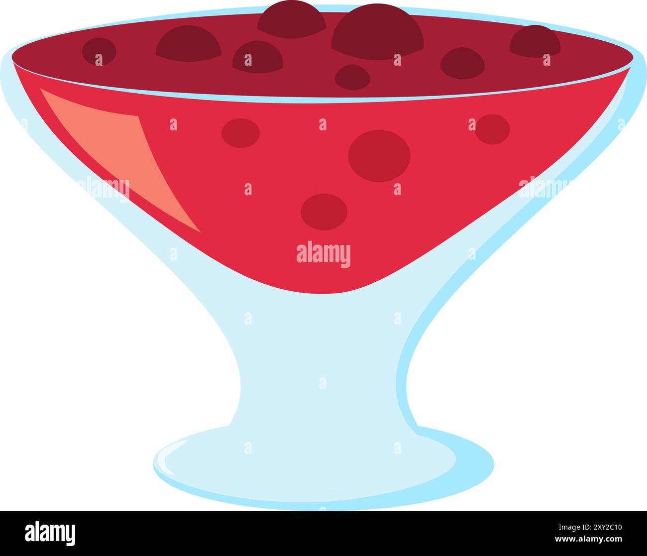 Smoothie bowl yogurt fruit Stock Vector Images - Alamy