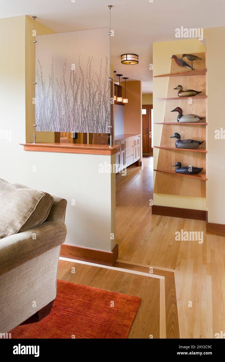 3 form panel separates sitting area from hallway hi-res stock ...