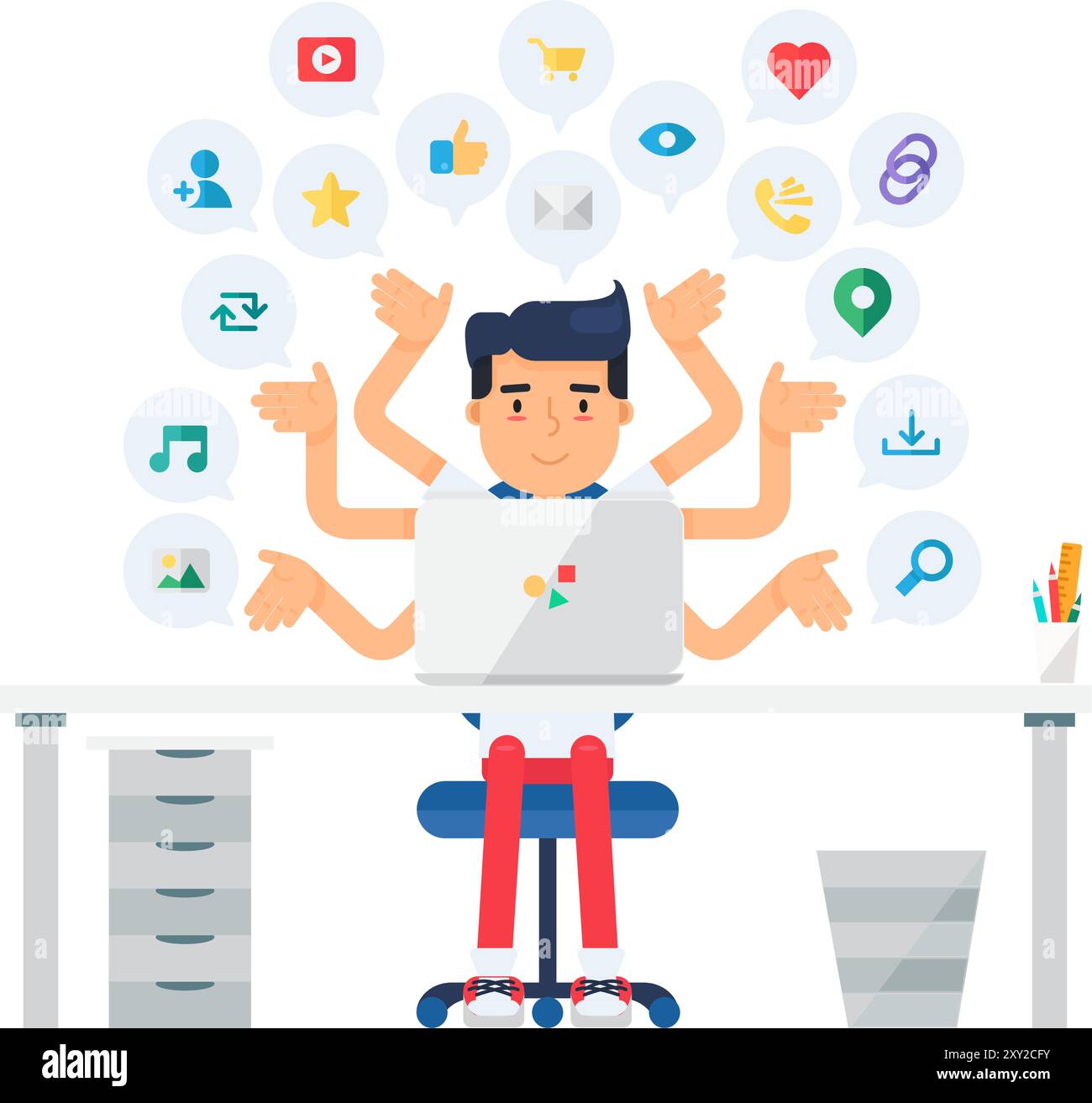 Office suit boring Stock Vector Images - Alamy