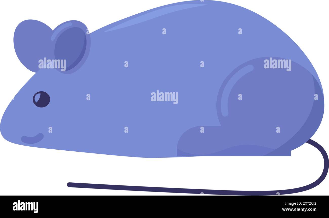 Soft foam mouse for kitten play. Cat toy in shape of rat. Element for ...