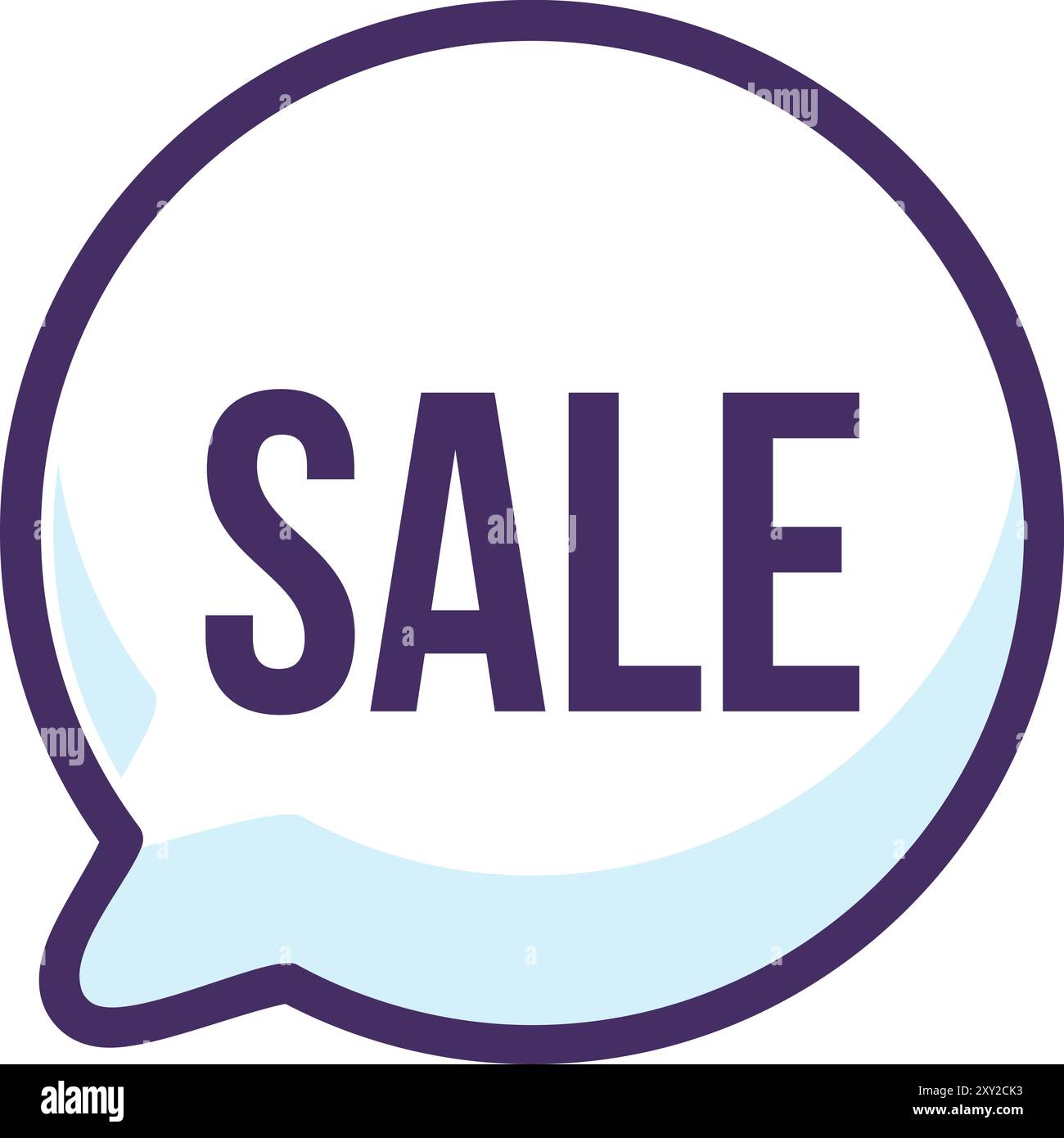 Talk bubble sale inscription. Advertising information about discounts ...