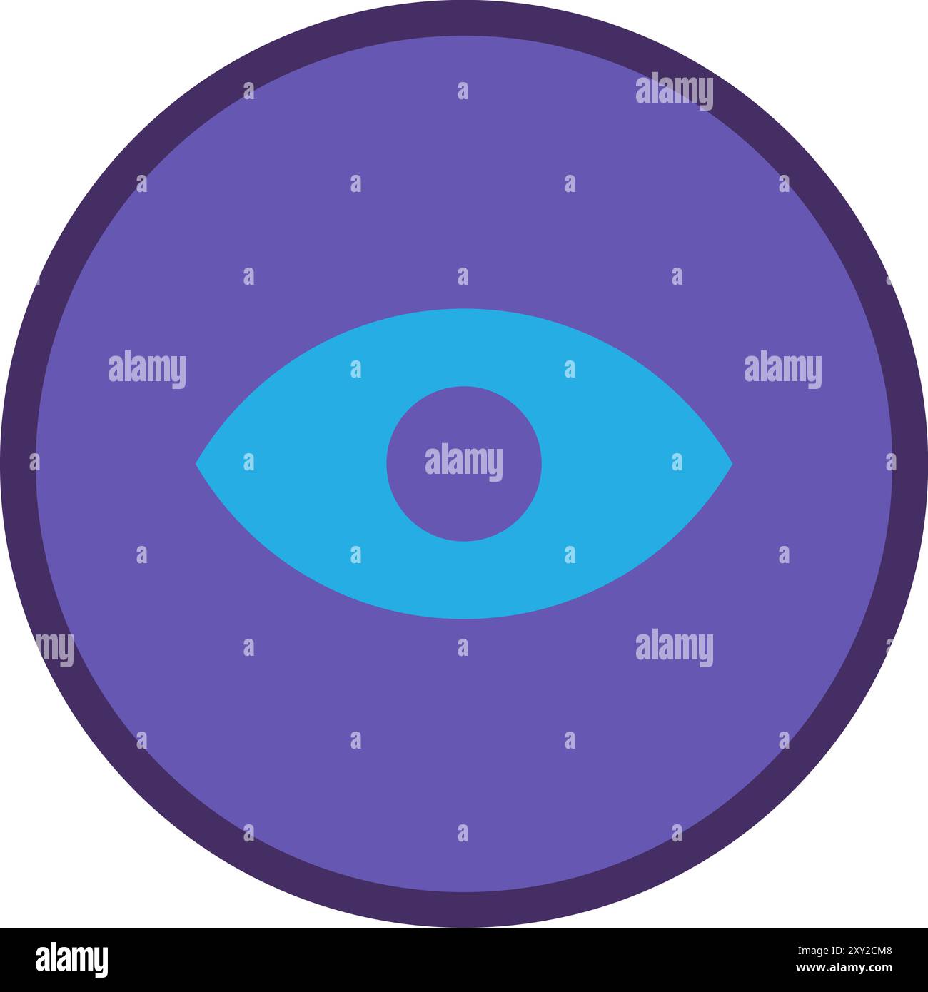 Eyesight check icon simple Cut Out Stock Images & Pictures - Alamy