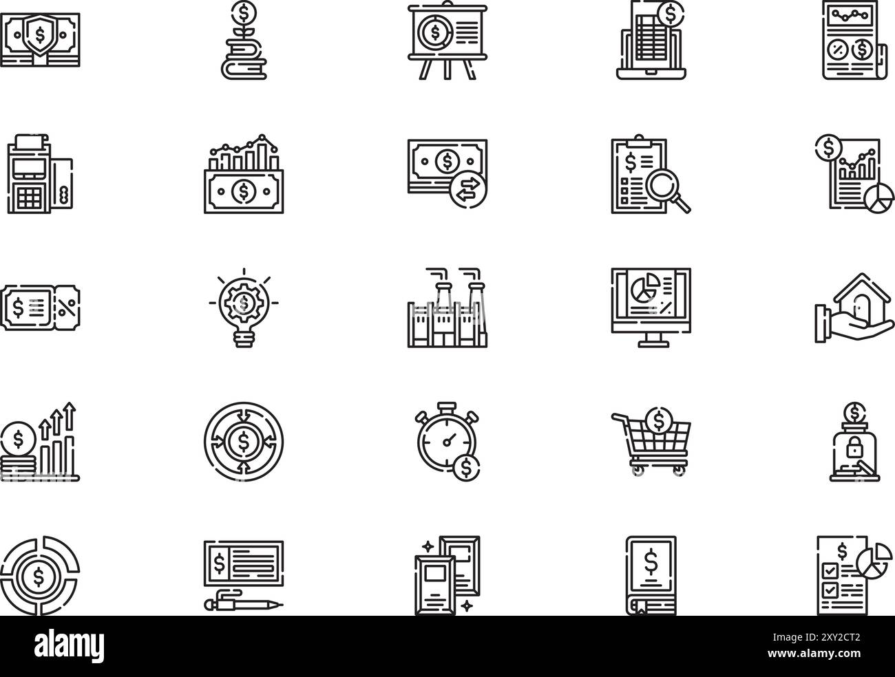 Computer spreadsheet home Stock Vector Images - Alamy