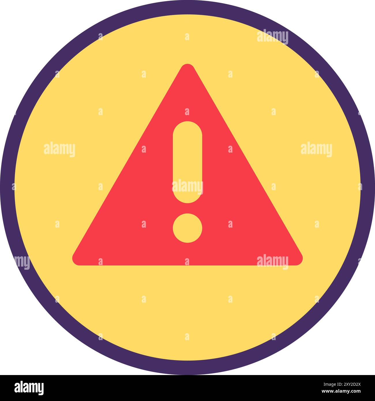 Warning red triangle with exclamation mark. Danger symbol, shopping ...