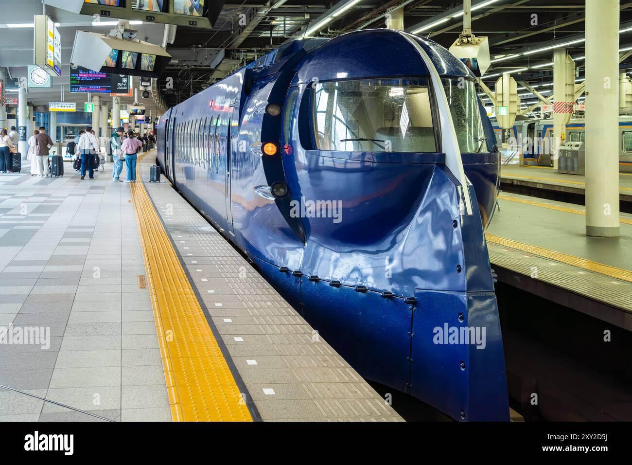 Osaka, Japan - 05.12.2024: Limited Express Rapi:t train on the platform ...