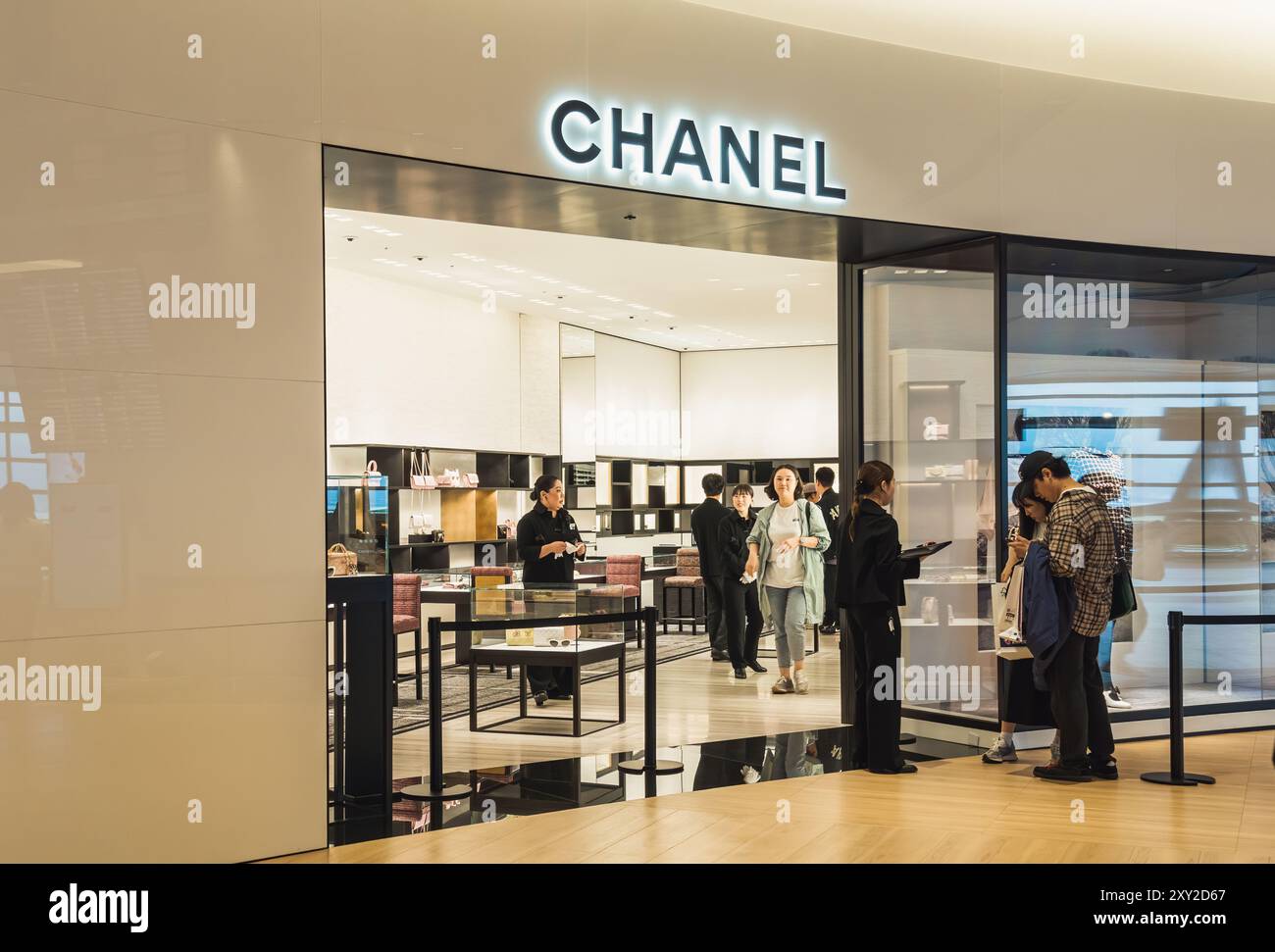 Osaka, Japan - 05.13.2024: Chanel women luxury store in duty free at ...