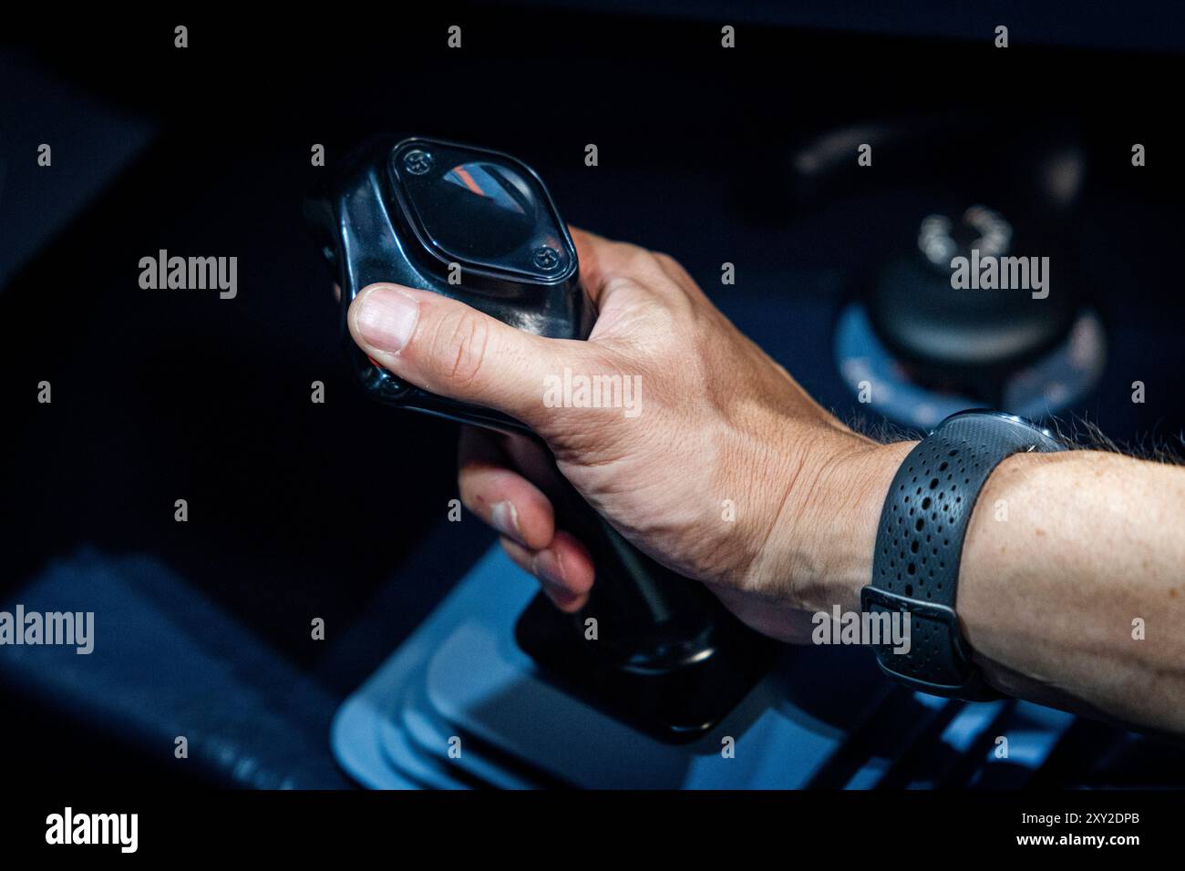 SCHIPHOL - The new joystick in the cockpit of the new KLM Airbus ...