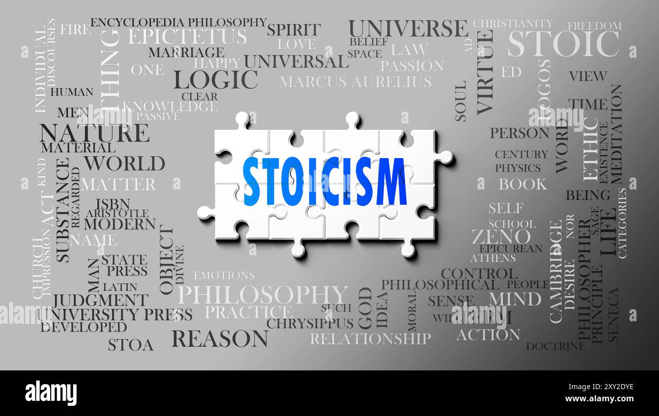 Stoicism as a complex subject, related to important topics spreading ...