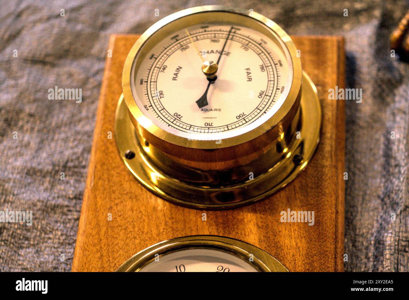 old weather barometer Stock Photo - Alamy