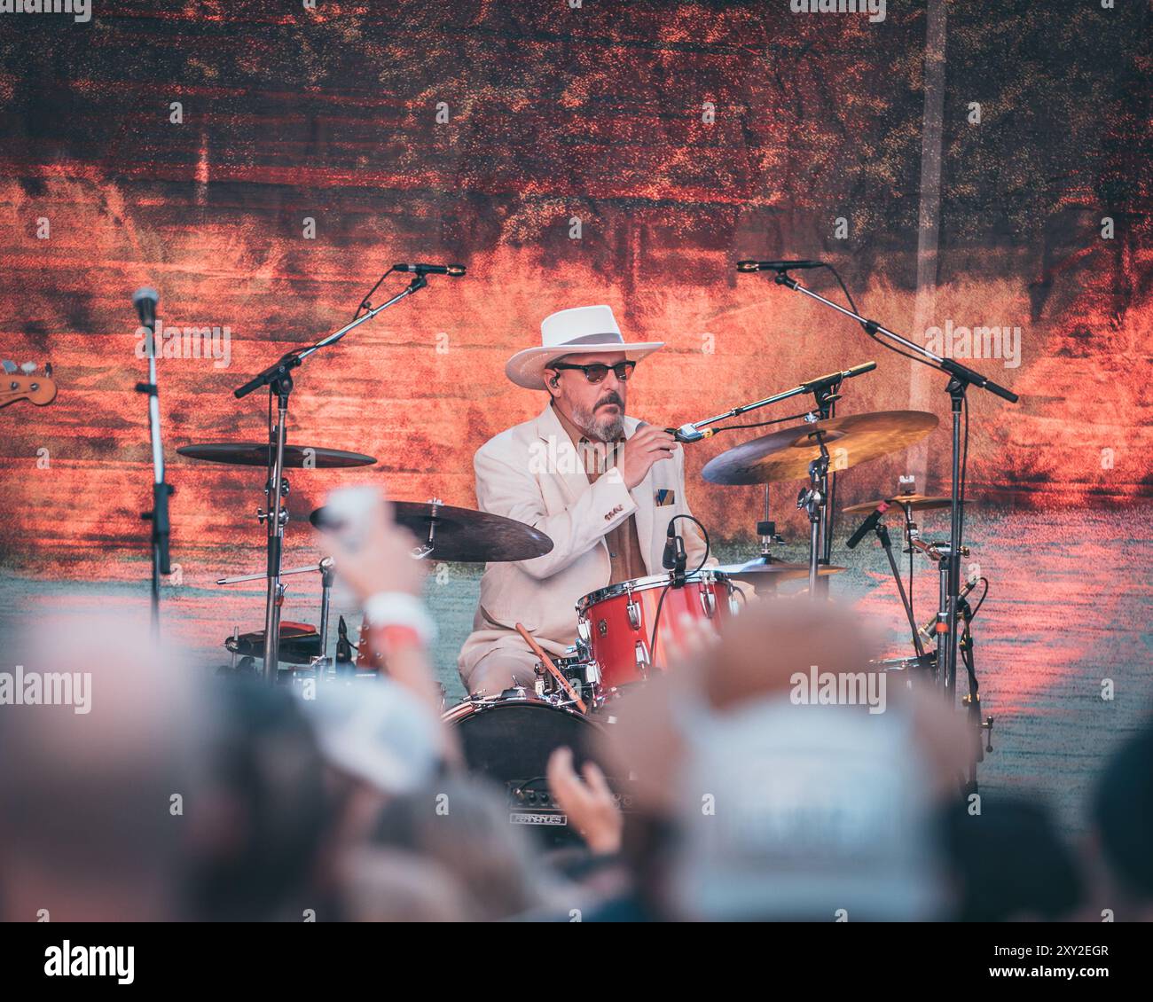 The band CAKE with lead vocalist John McCrea performing in Richmond ...