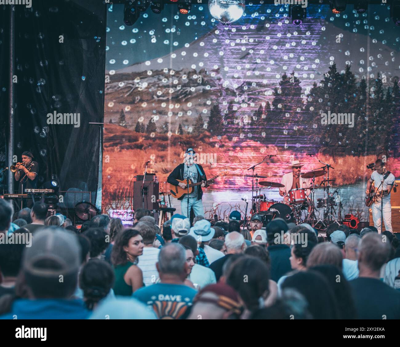 The band CAKE with lead vocalist John McCrea performing in Richmond ...