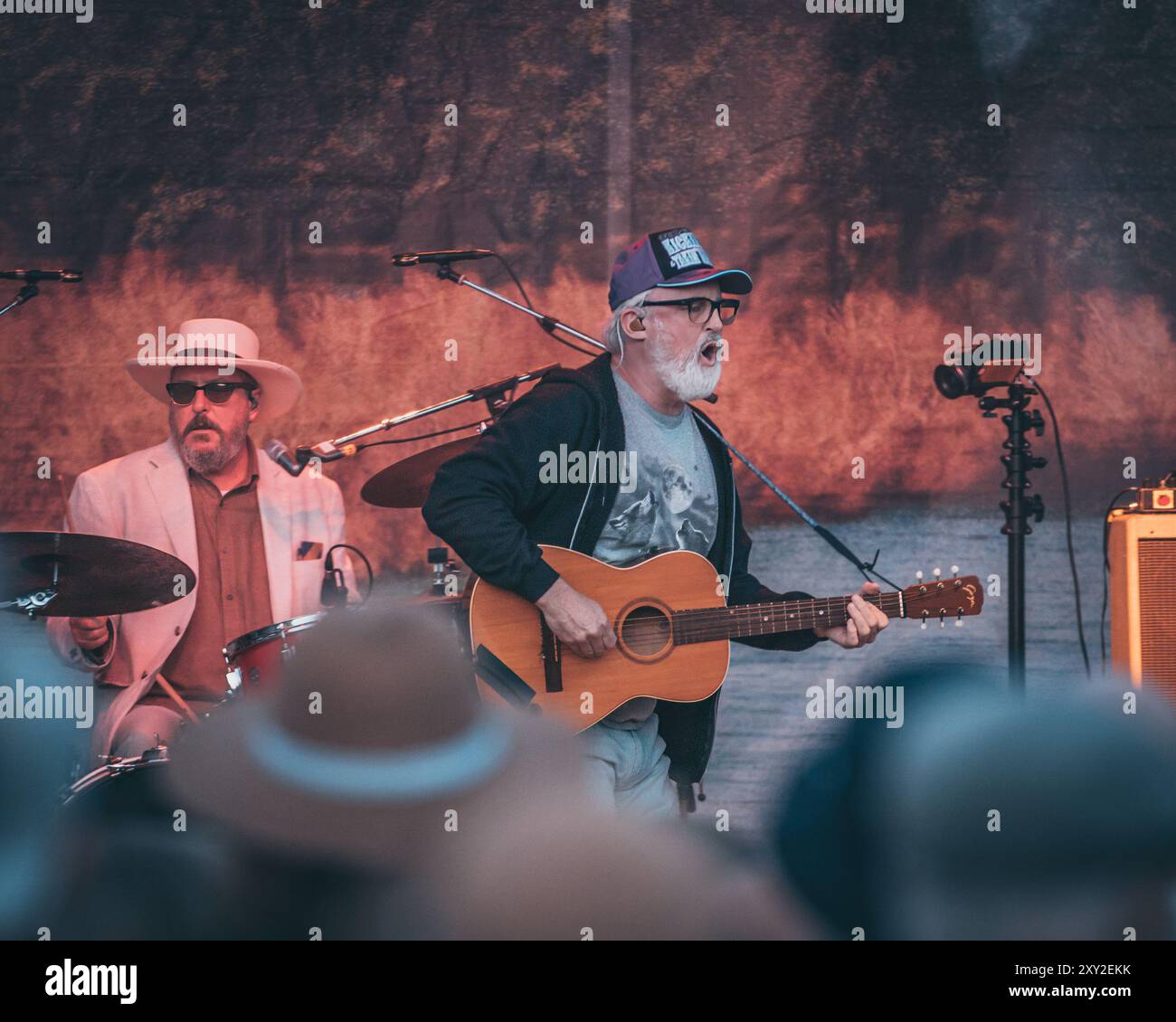 The band CAKE with lead vocalist John McCrea performing in Richmond ...