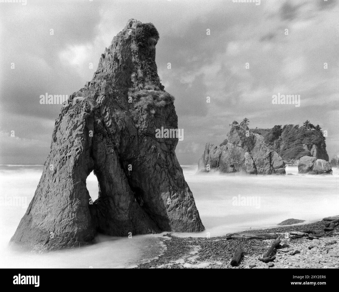 Beach sea landscape Black and White Stock Photos & Images - Alamy