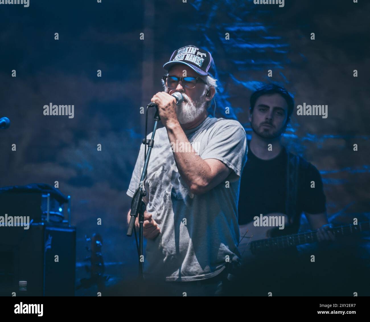 The band CAKE with lead vocalist John McCrea performing in Richmond ...