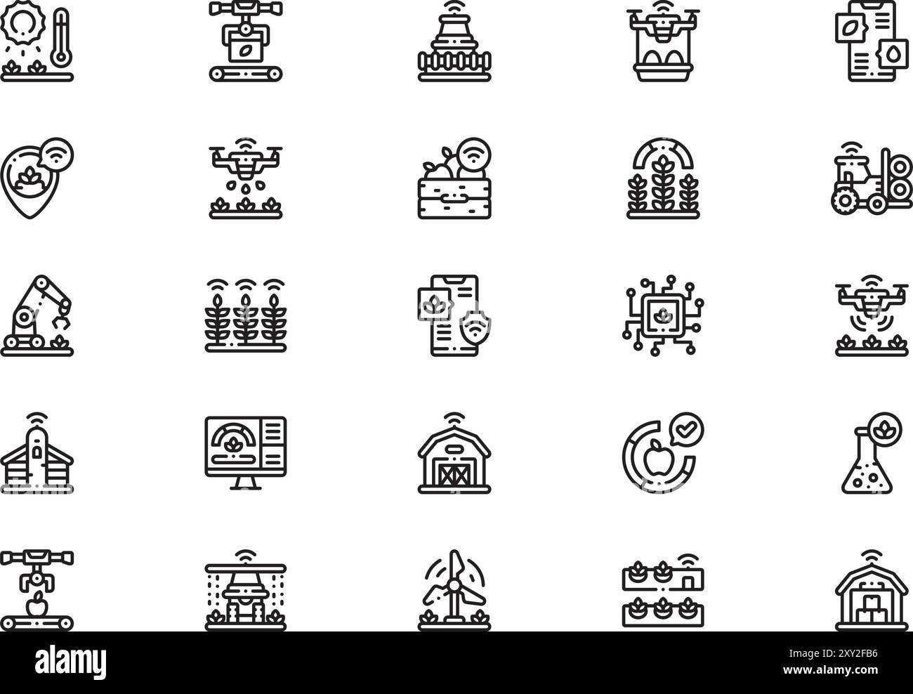 Smart farm vector vectors Stock Vector Images - Alamy