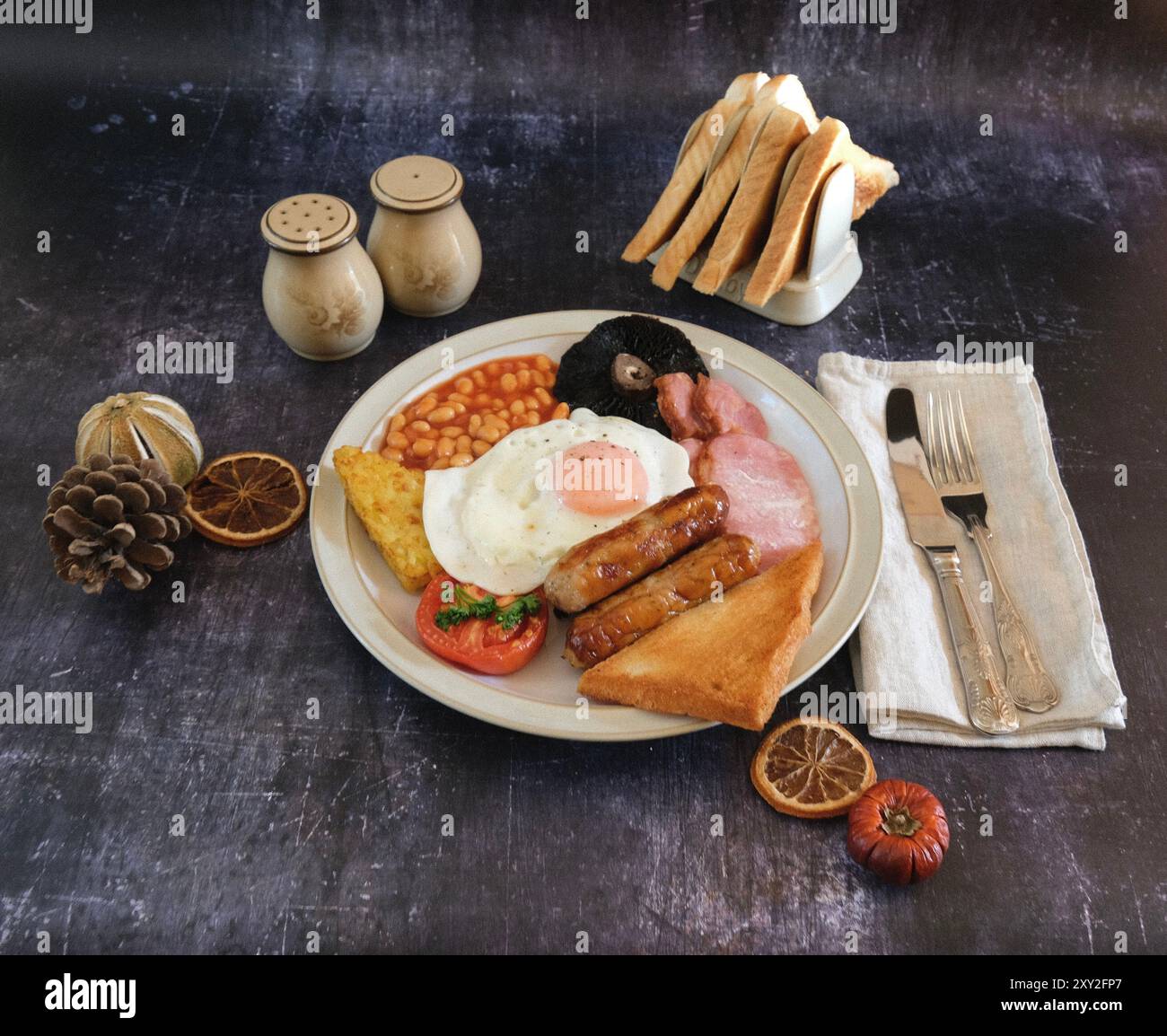 Full English Breakfast Stock Photo - Alamy
