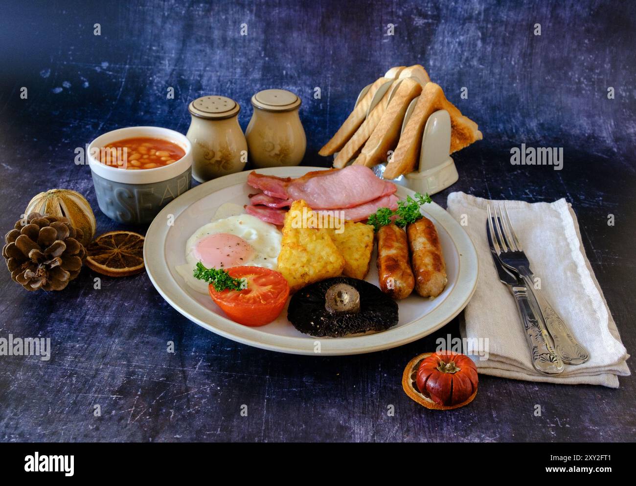 Full English Breakfast Stock Photo - Alamy