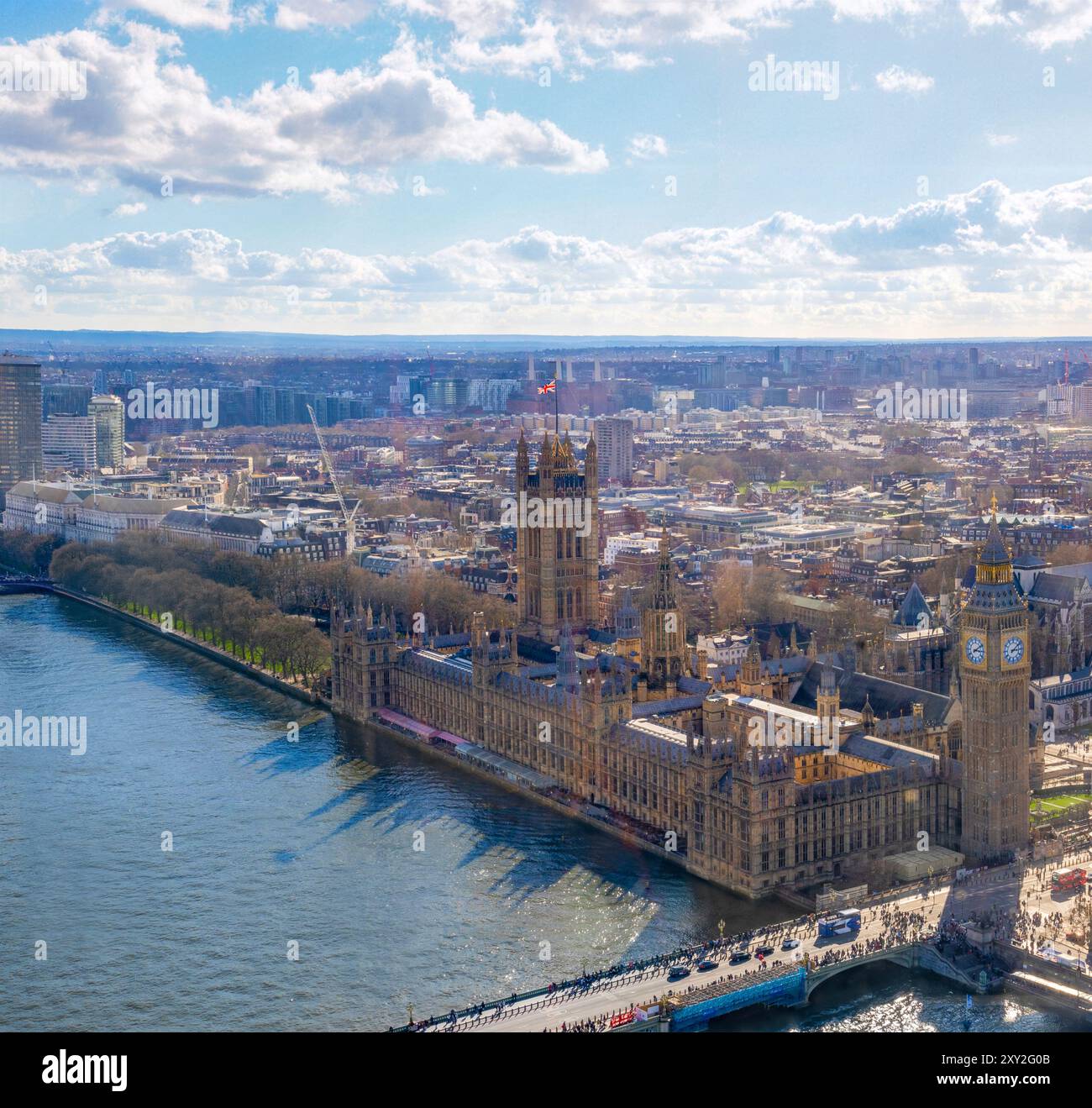 Buckingham palace aerial view hi-res stock photography and images - Alamy