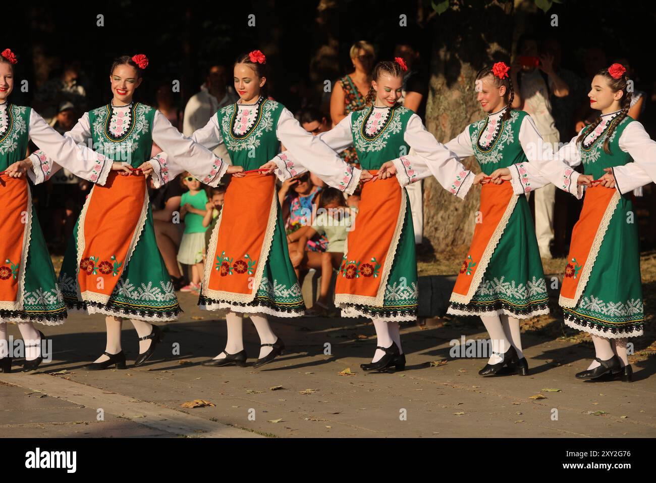 Festive procession through the streets of Sofia of participants in the ...
