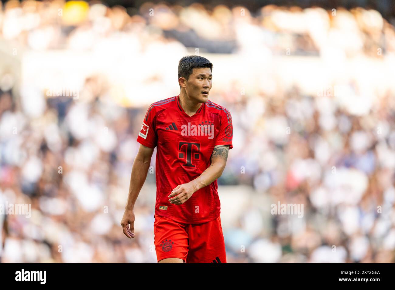 London, England. 10th, August 2024. Kim Min-jae (3) of Bayern Munich ...