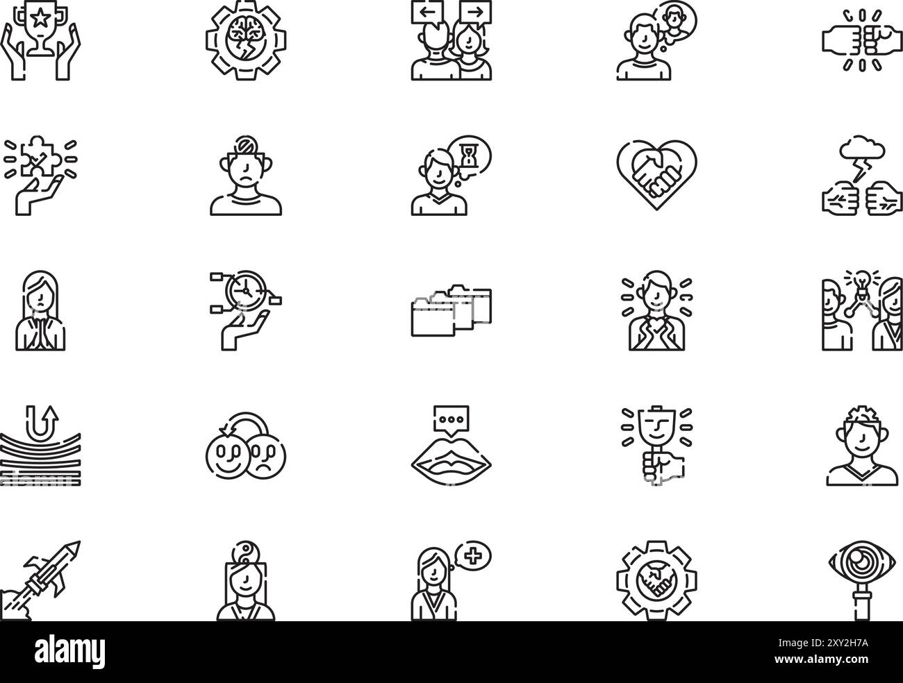 Life skills icons collection is a vector illustration with editable stroke Stock Vector Image ...