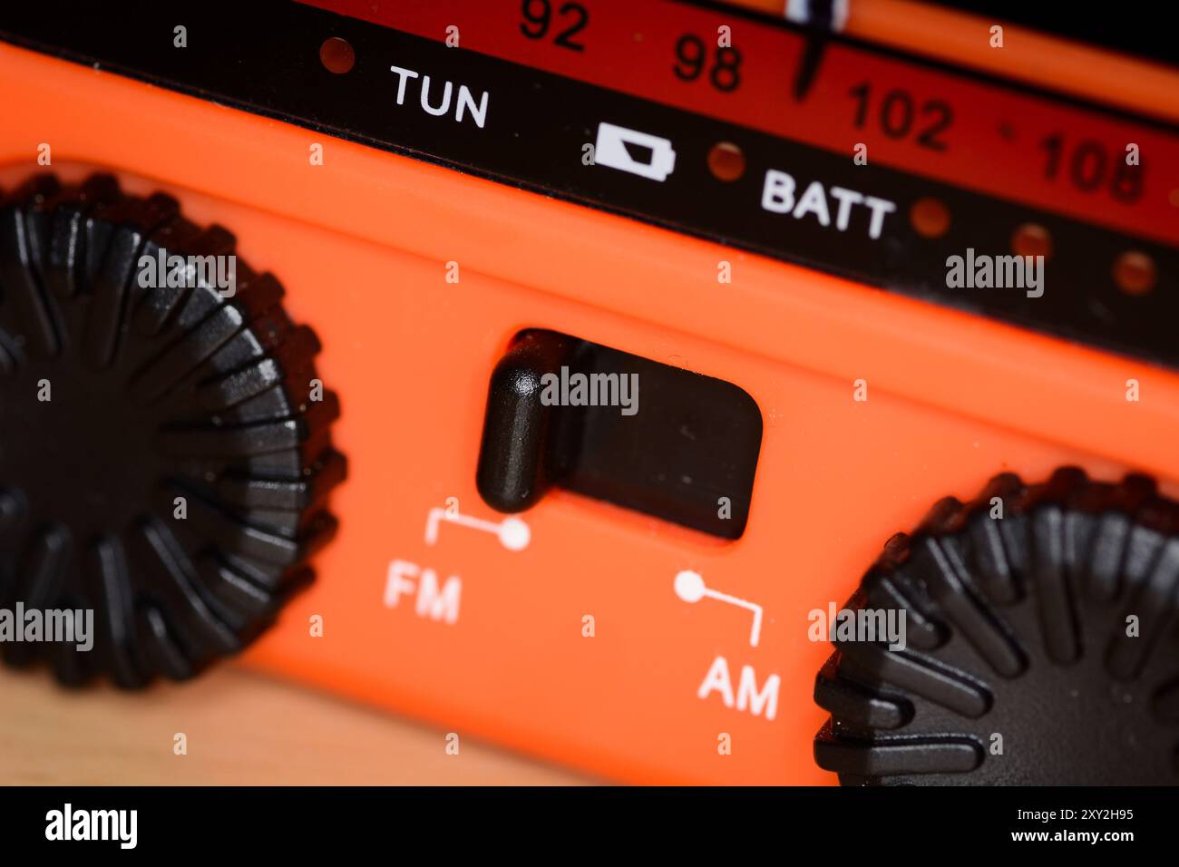 Germany. August 24,2024. Detail of an analog AM FM radio Stock Photo ...