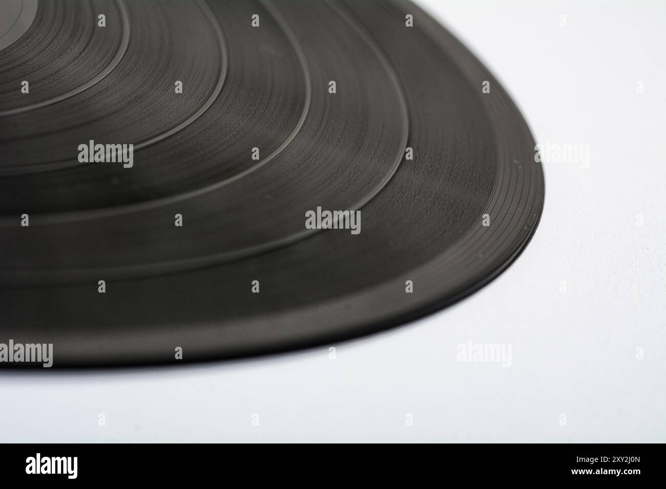 Cut out of a vinyl record isolated on white Stock Photo - Alamy